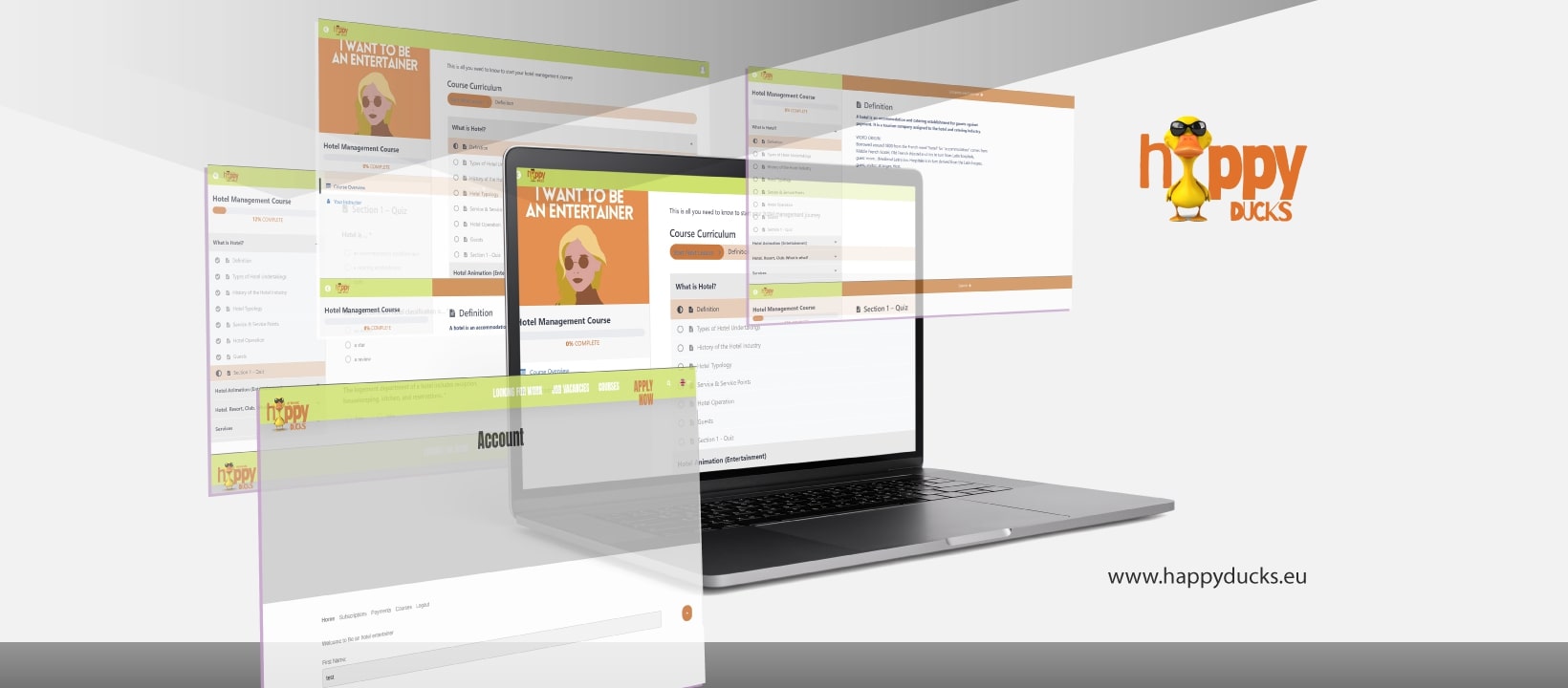 Happy Ducks - starting the course to success - Oboti